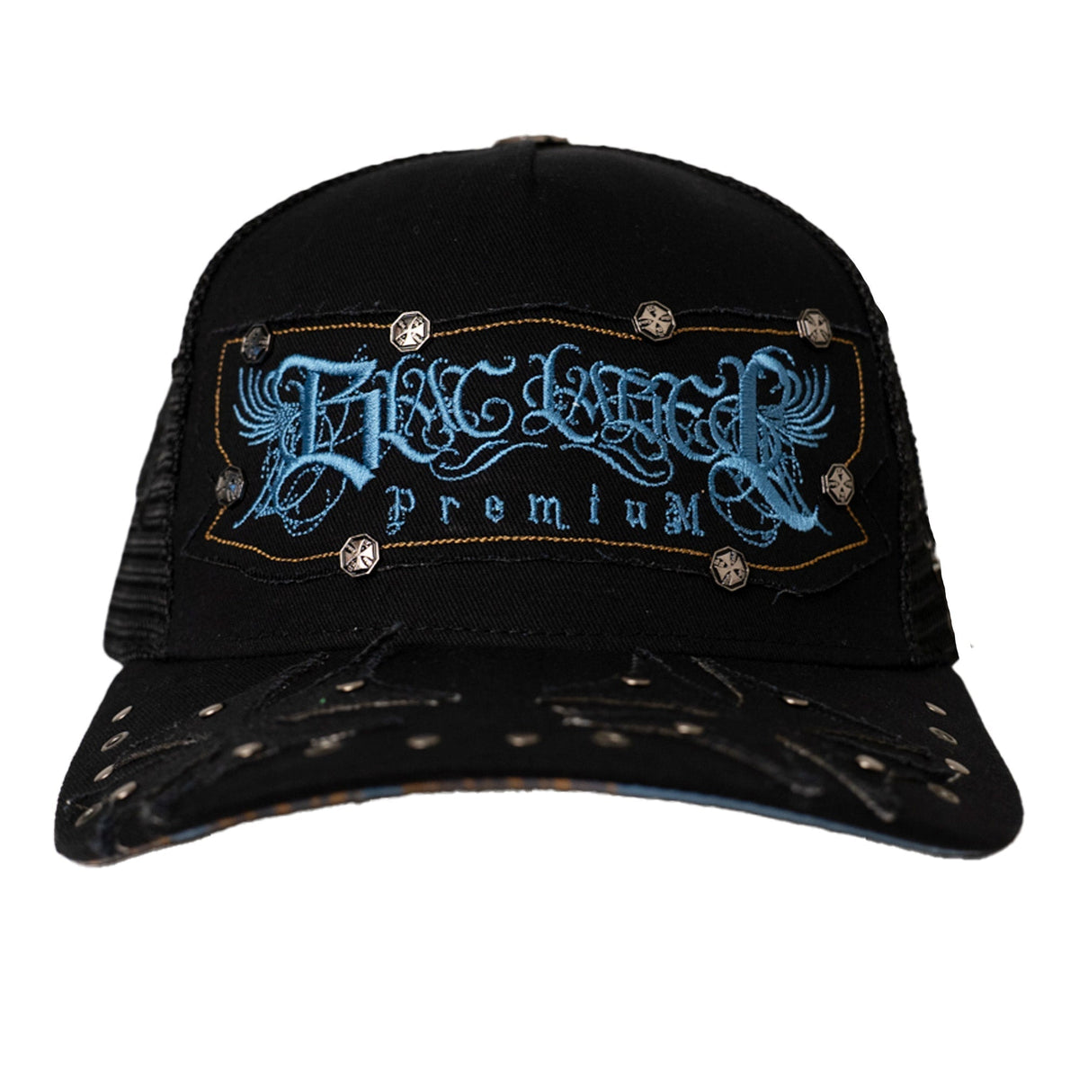 BLAC LABEL PREMIUM CROSS SNAPBACK HAT (BLACK) – Allstarelite.com