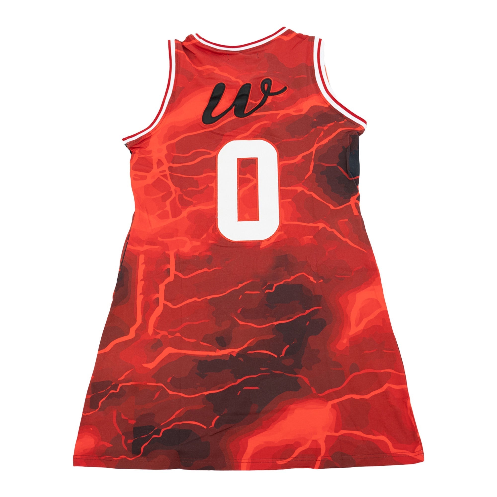 DEATH ROW RECORDS LIGHTNING JERSEY DRESS (RED) – All Star Elite