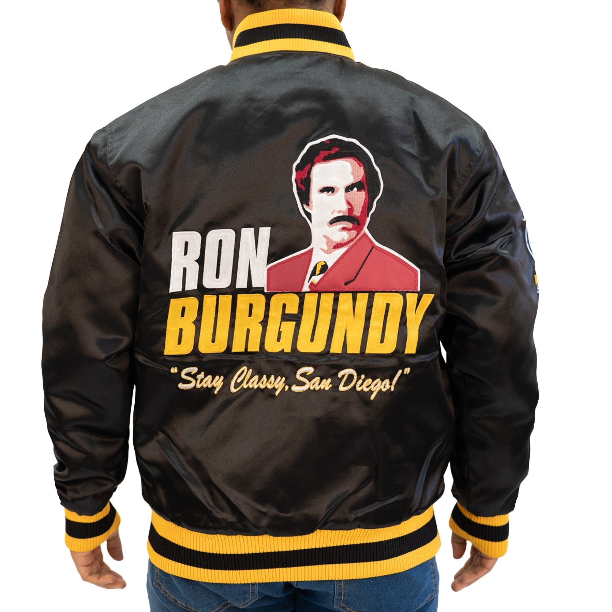 ANCHORMAN SATIN JACKET – All Star Elite