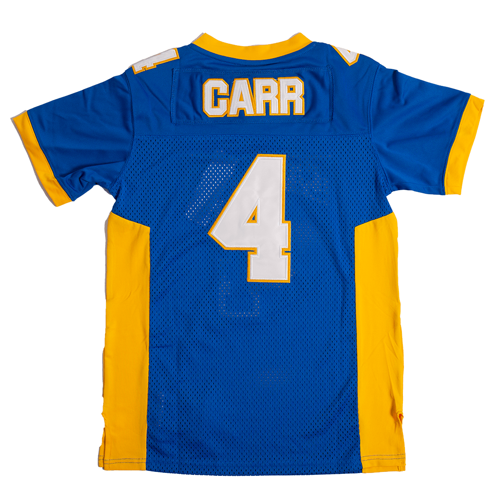 DEREK CARR EAGLES YOUTH BLUE HIGH SCHOOL FOOTBALL JERSEY – All Star Elite