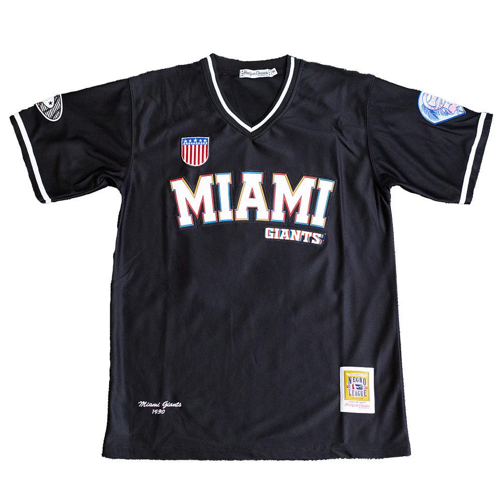 MIAMI GIANTS BASEBALL JERSEY (BLACK) – Allstarelite.com